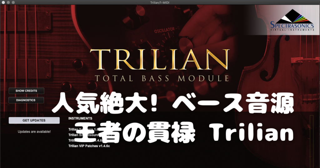 大人気ベース音源、Trilianの機能を使いこなす! | ベアーズミュージックキャンプ